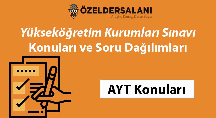 2024 AYT Konuları ve Soru Dağılımları-YKS | Özel Ders Alanı 2024 AYT Konuları ve Soru Dağılımları-YKS | Özel Ders Alanı